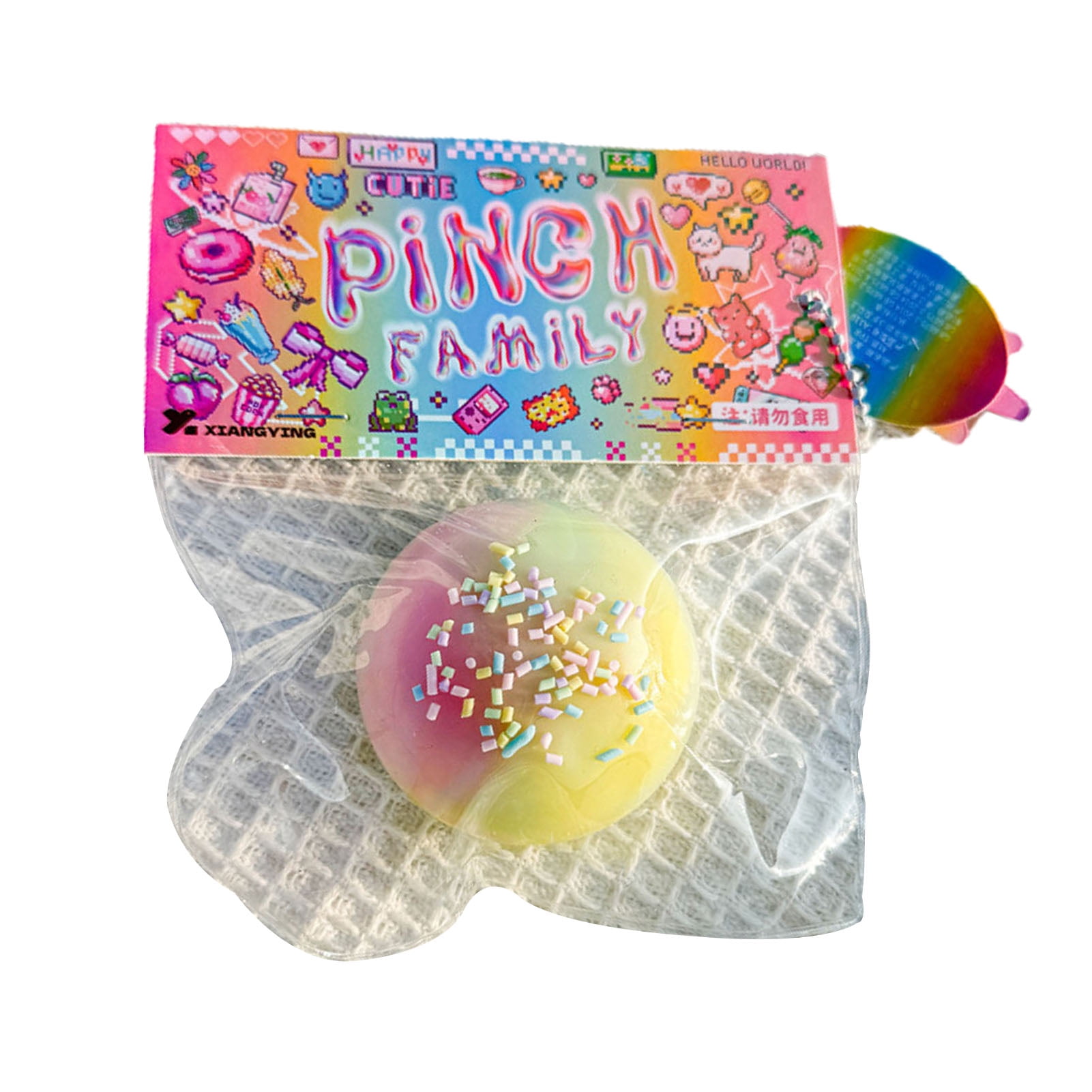 Kinaerty Waffle Squeeze Toy Slow Rebound Stress Relief Bunny Dessert ...