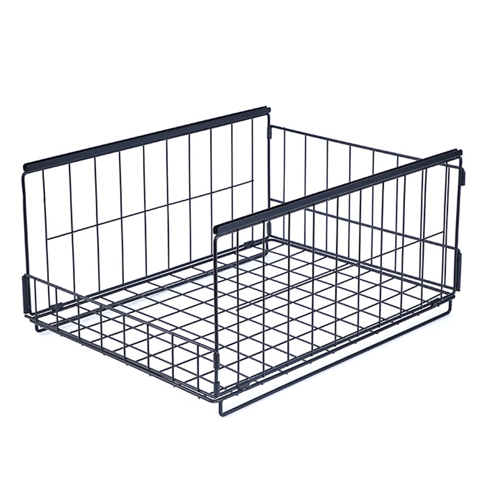 Kinaerty Wardrobe Storage Rack Hollow Stackable Sliding Rail Closet ...