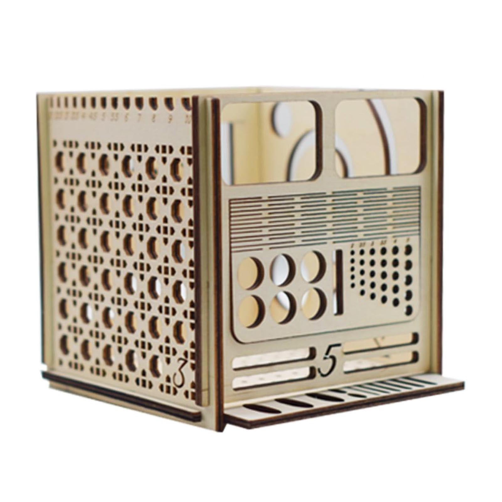 Kinaerty Wooden Yarn Bowl Multifunction Knitting Crochet Yarn Ball ...