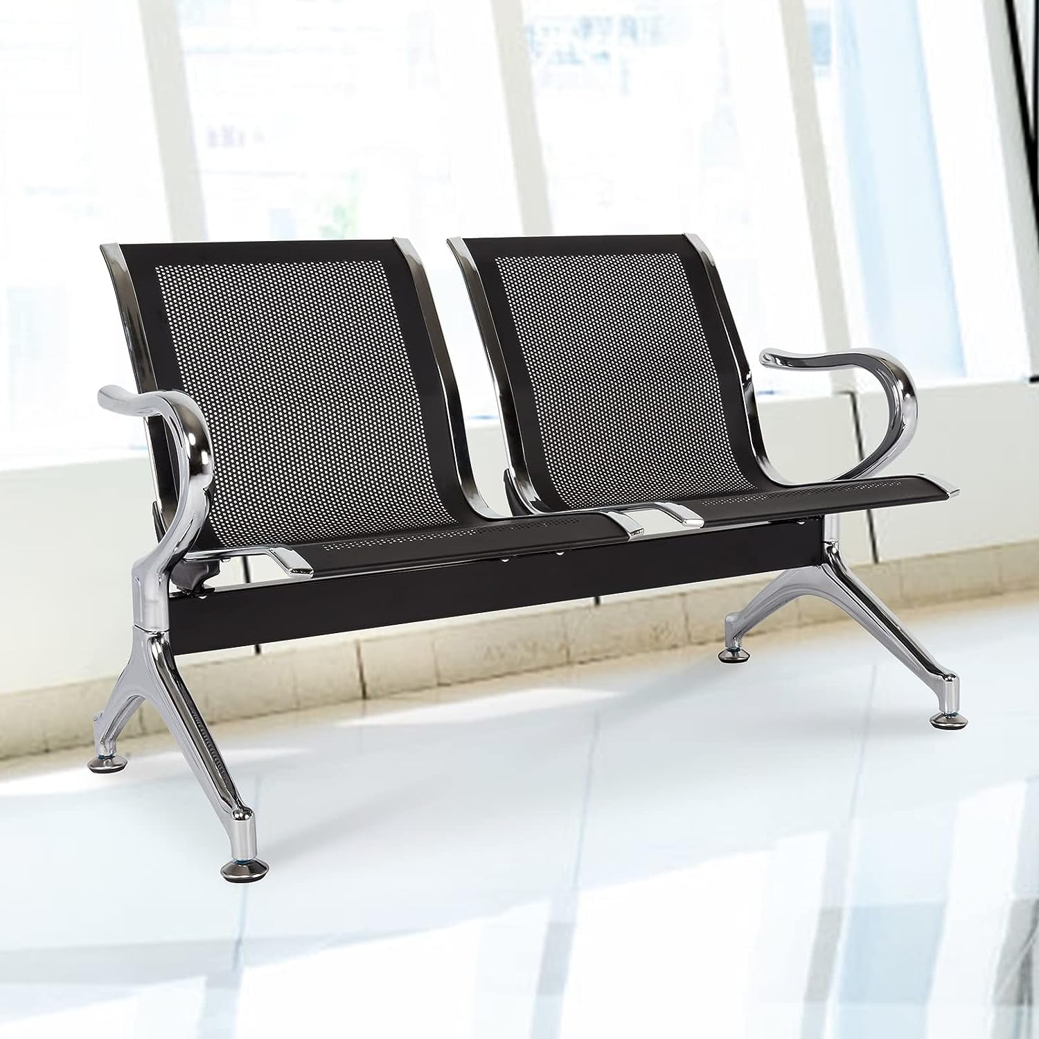 Kinbor 2-Seat Guest Chairs Office Furniture Reception Waiting Chair ...