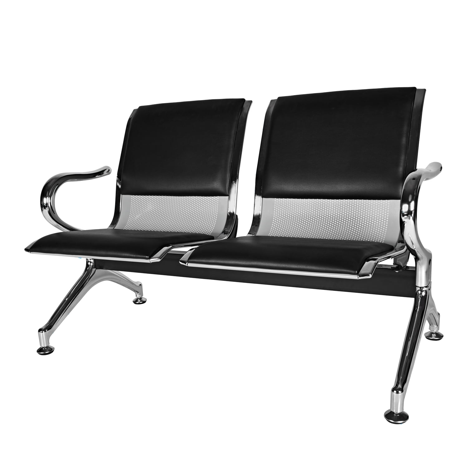 Kinbor 2-Seat PU Leather Waiting Room Chairs Office Lobby Furniture ...