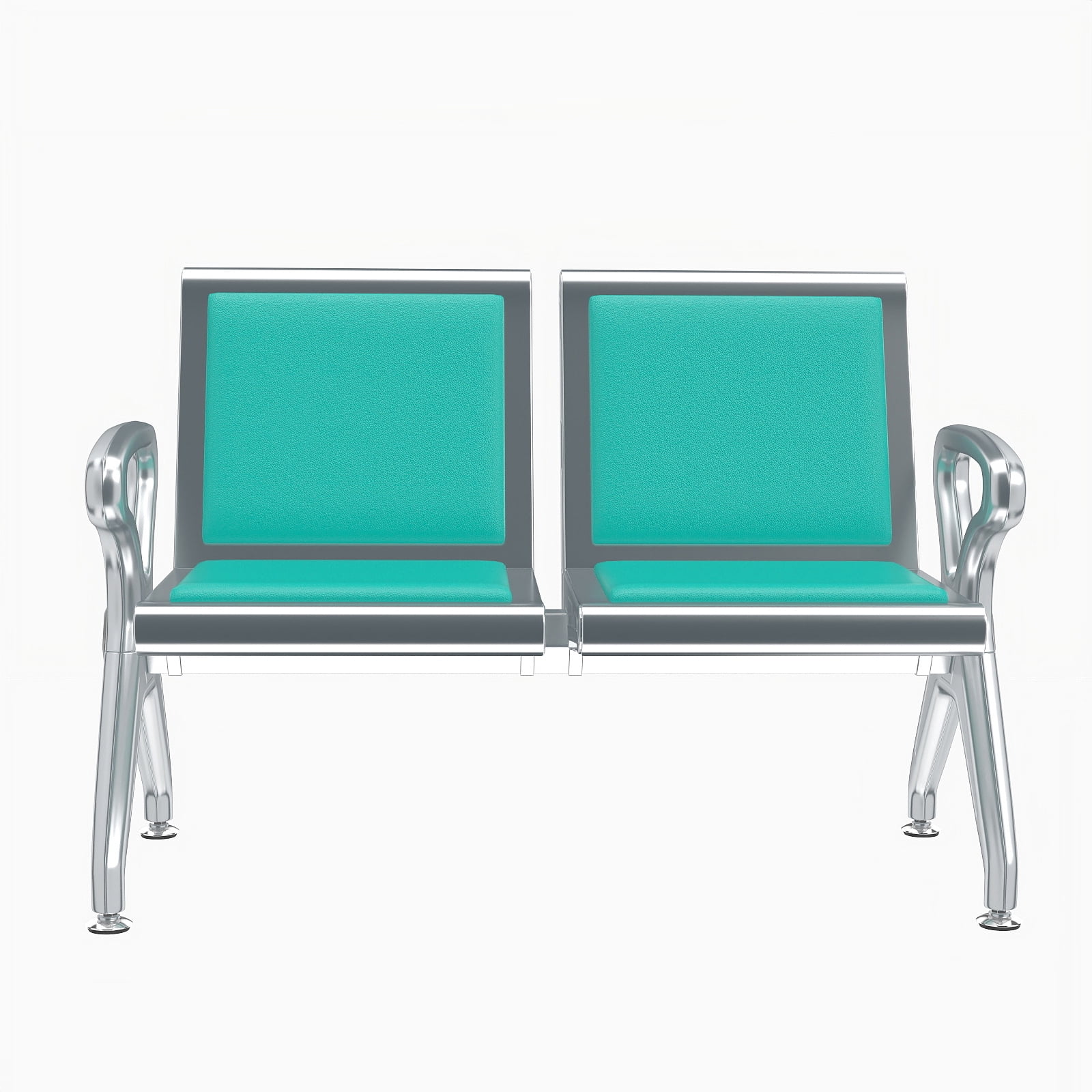 Kinbor 2-Seat Waiting Room Bench - PU Leather Waiting Room Chairs with ...