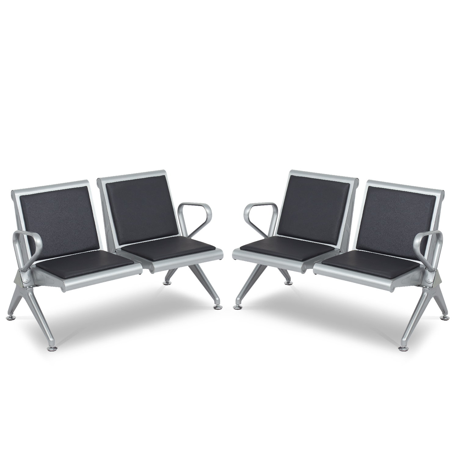 Kinbor Office Waiting Chair, Reception Guest Bench with PU Leather and ...