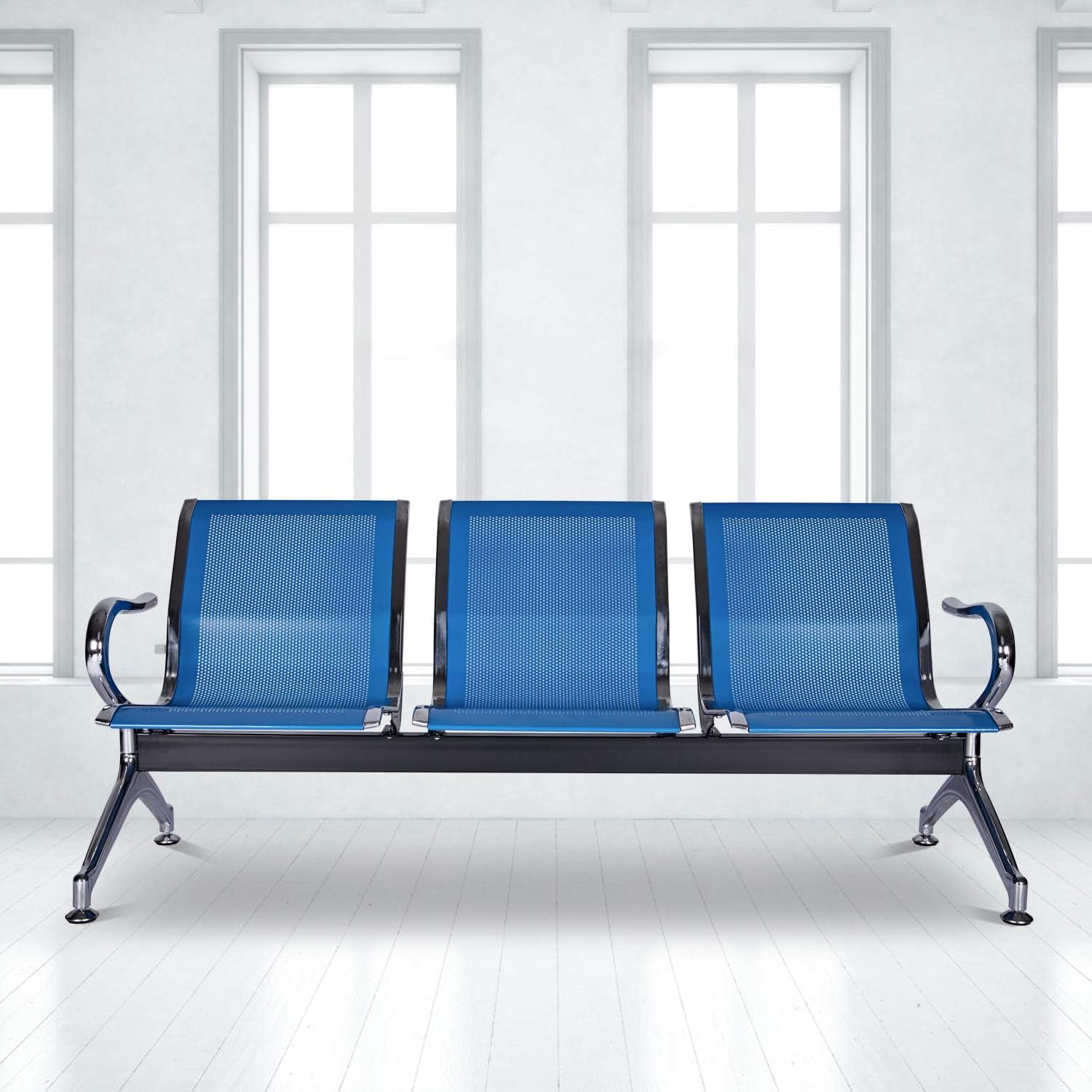 Kinbor 3-Seat Airport Reception Chairs Waiting Room Chairs, Office ...