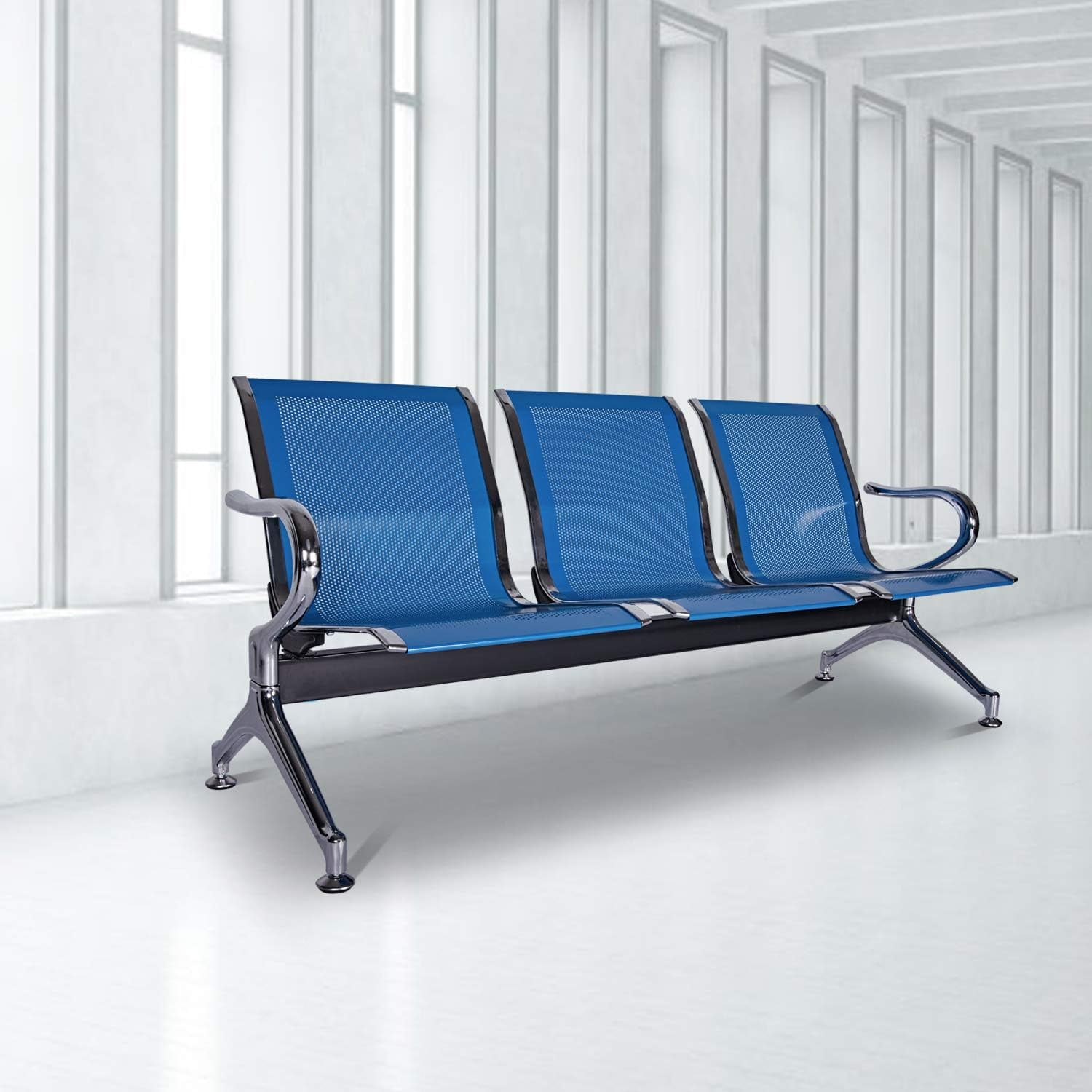 Kinbor 3-Seat Guest Chairs Office Furniture Reception Waiting Chair ...
