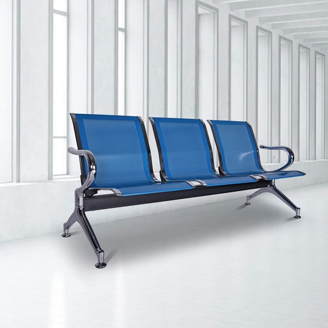 Kinbor 3-Seat Guest Chairs Office Furniture Reception Waiting Chair ...