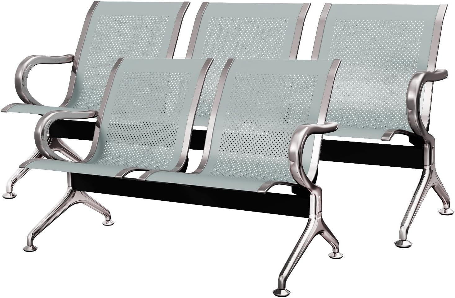 Kinbor 5-Seat Waiting Room Chairs, Airport Reception Chairs Reception ...