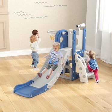 Pirecart Kids Climbing Structure Play Toys, 4 in 1 Toddler Slide with ...