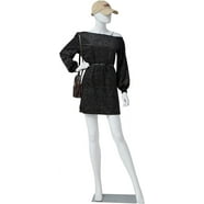 Gymax Female Mannequin Full Body Dress Form Egghead Plastic Display ...