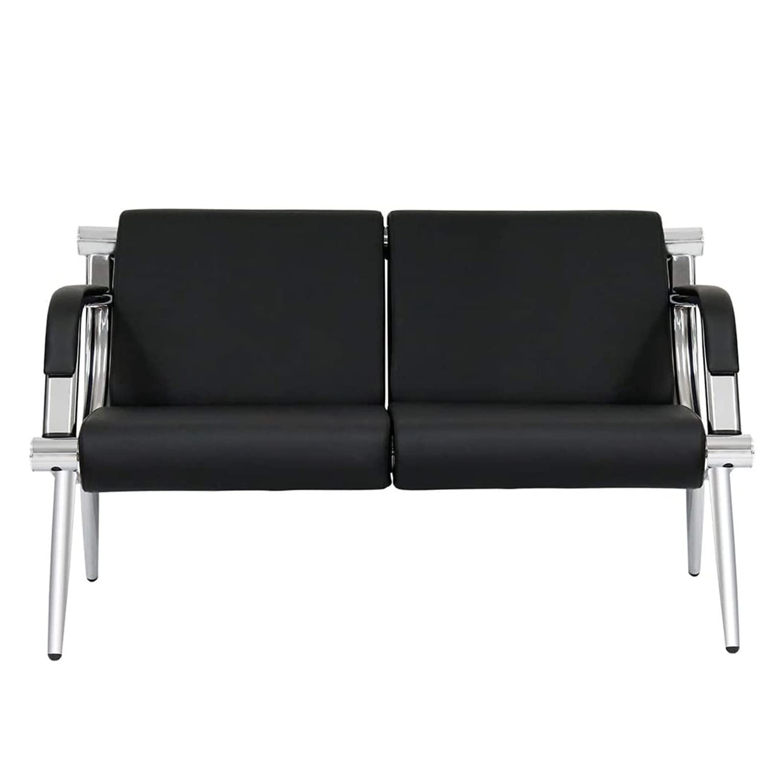 Kinbor Executive Reception Chair, Black Leather, Office Waiting Room ...