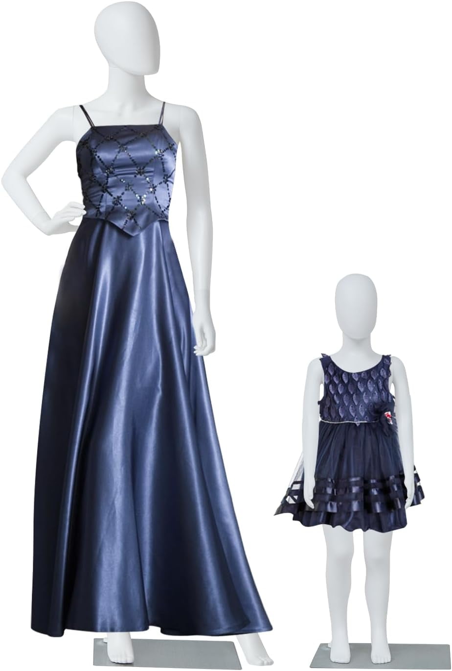 Kinbor Full Body Mannequin - 6 Ft Detachable Dress Form Display ...