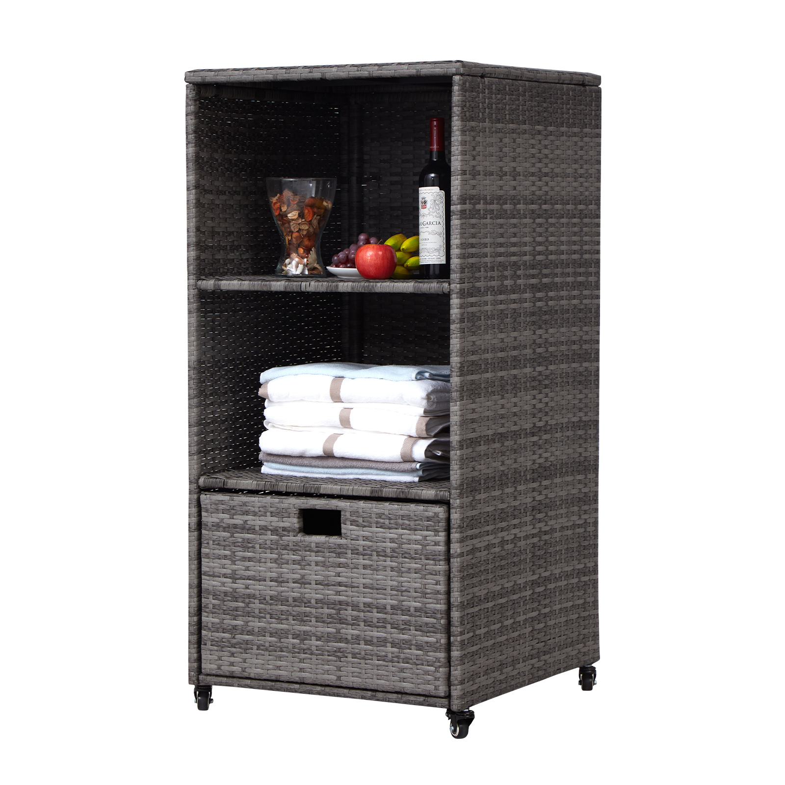 Crosley Grady Outdoor Storage Towel Valet in Gray - Walmart.com