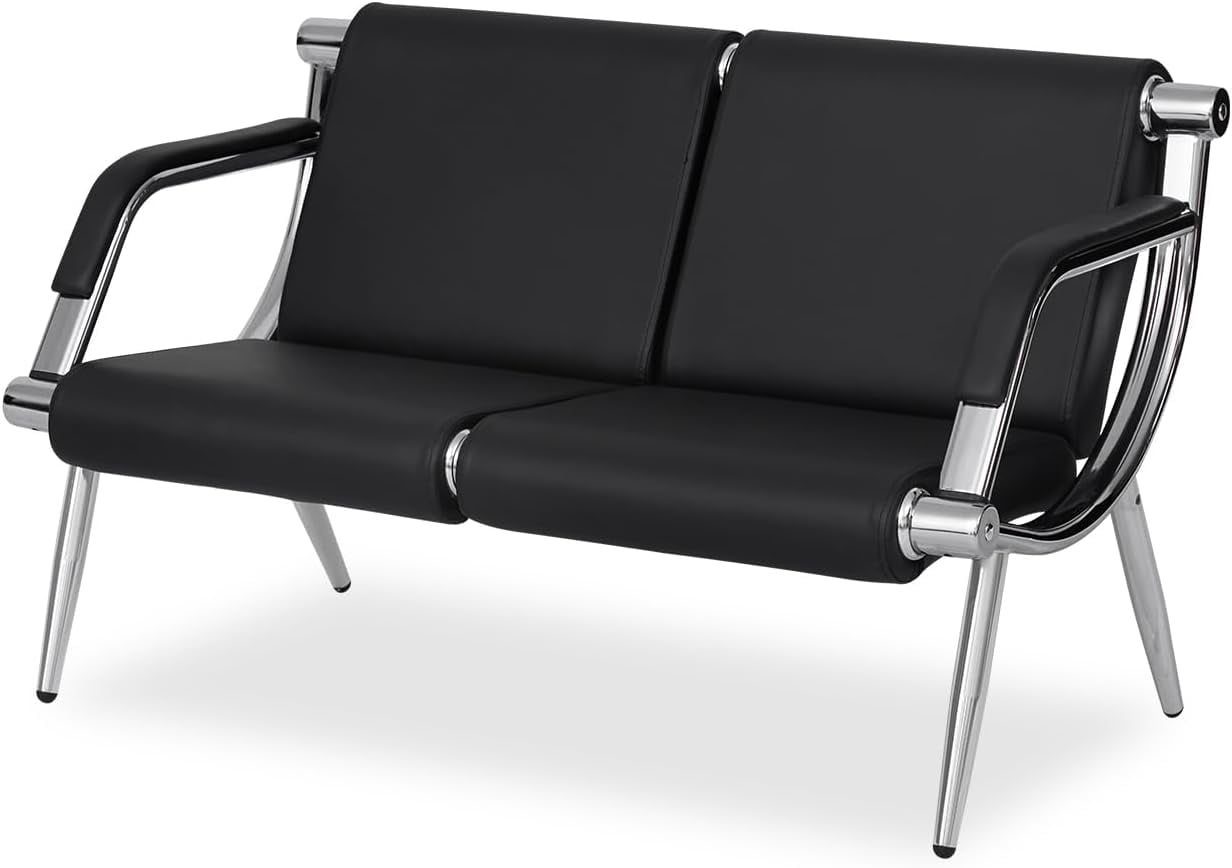Kinbor Waiting Room Chairs, 2-Seat Reception Chairs Office Guest ...