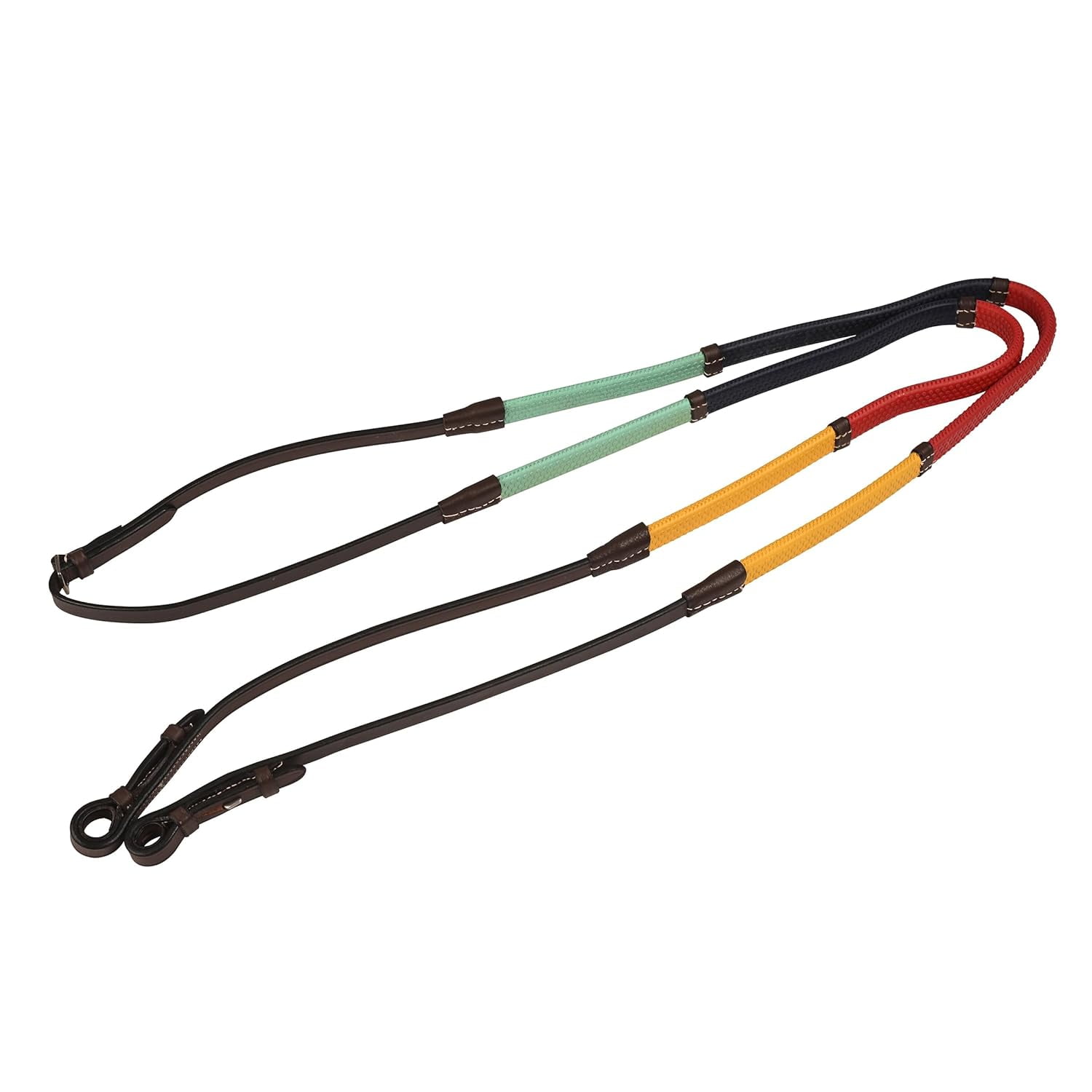 Kincade Rainbow Reins with Hook Studs, Brown/Multi, 1/2"x54" - Walmart.com