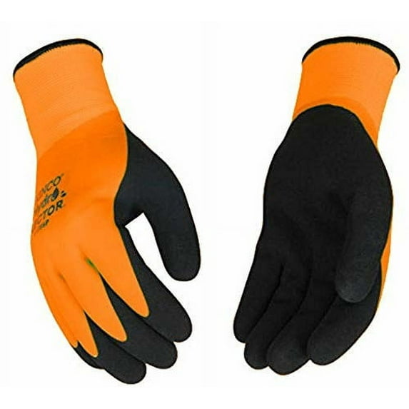 Hydroflector 1784P-L Coated Gloves, L, Knit Wrist Cuff, Latex Coating ...