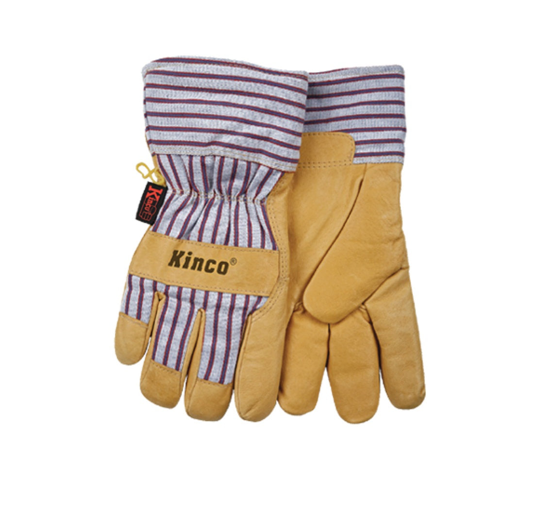 Kinco 1927-L Lined Suede Men's Work Gloves, Yellow, L, Each - Walmart.com