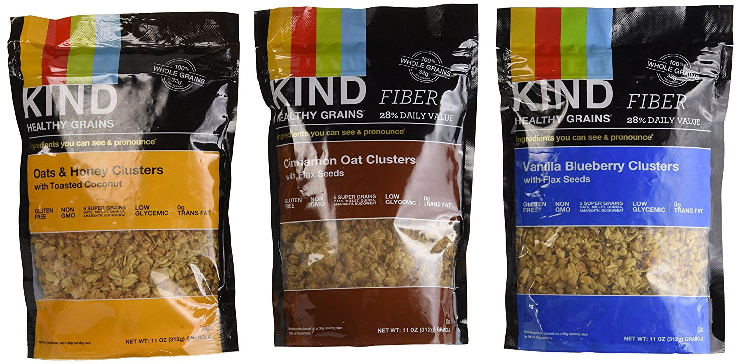 Kind Bar Clusters- Variety Pack 3 Flavors- ( Pack of 3 ) - Walmart.com
