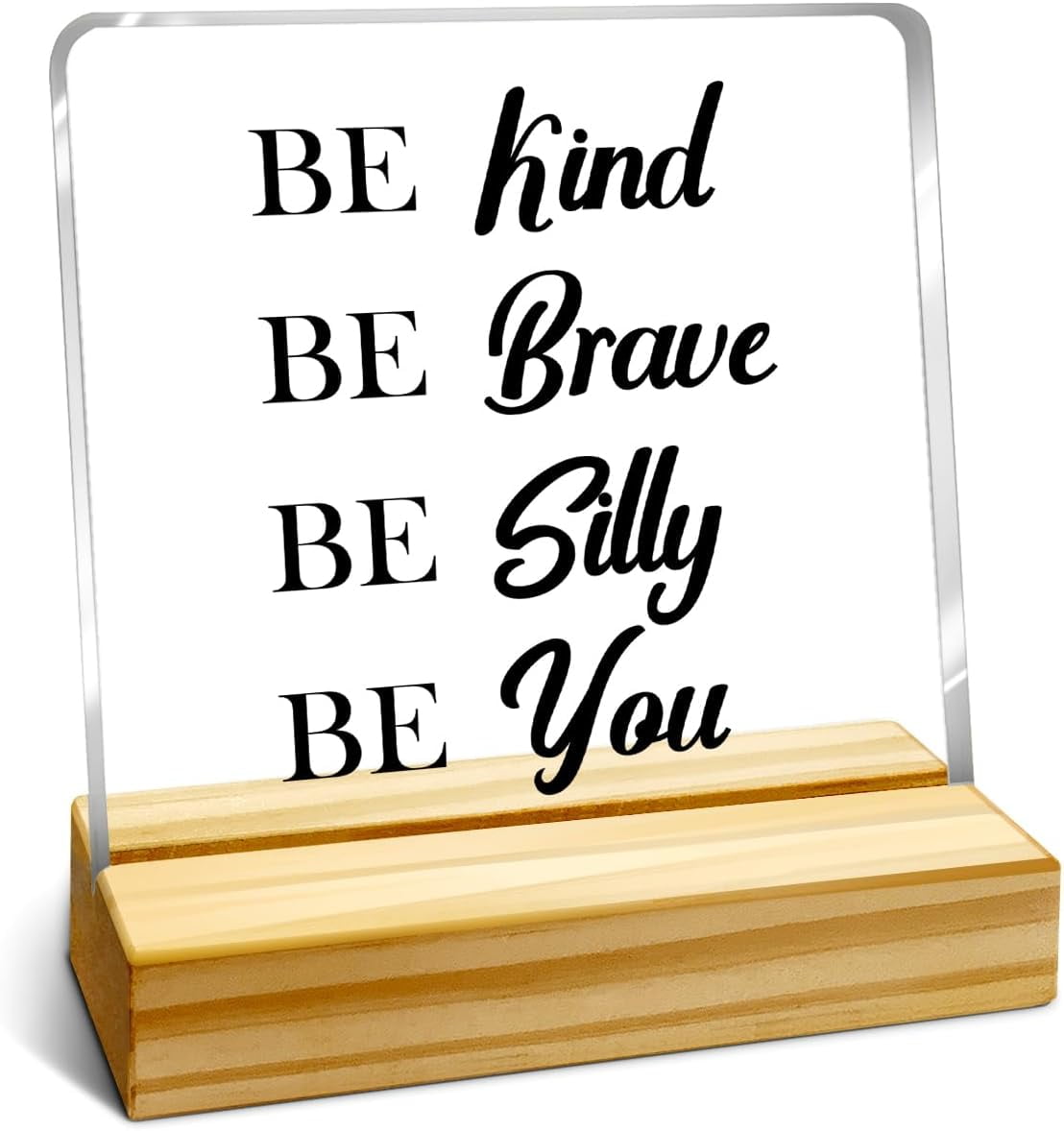 Be Kind Be Brave Acrylic Desk Decor,Office Decorations for Work ...