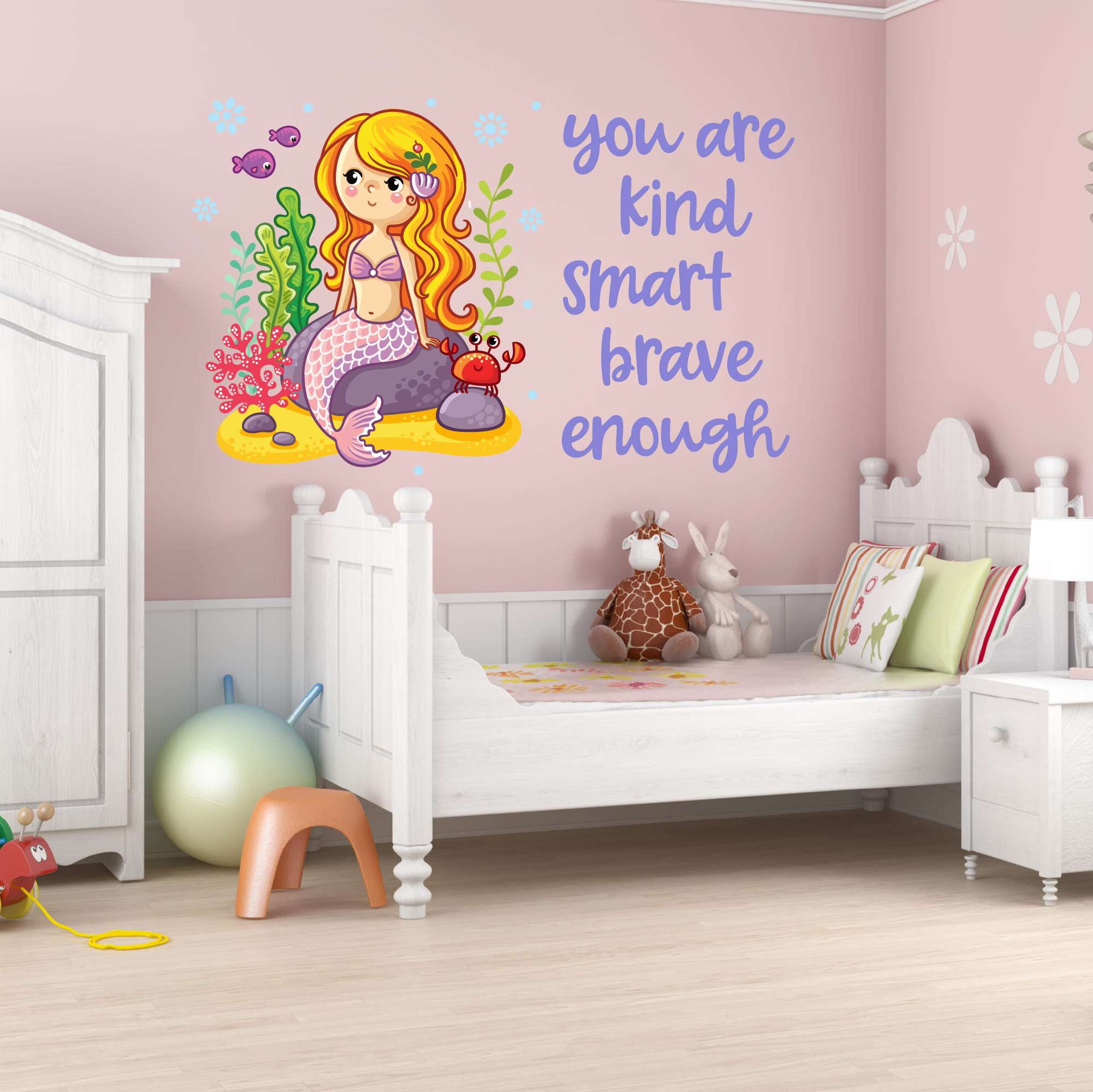 Kind Brave Smart Mermaid's Mermaid Teal Colorful Fish Salt Water ...