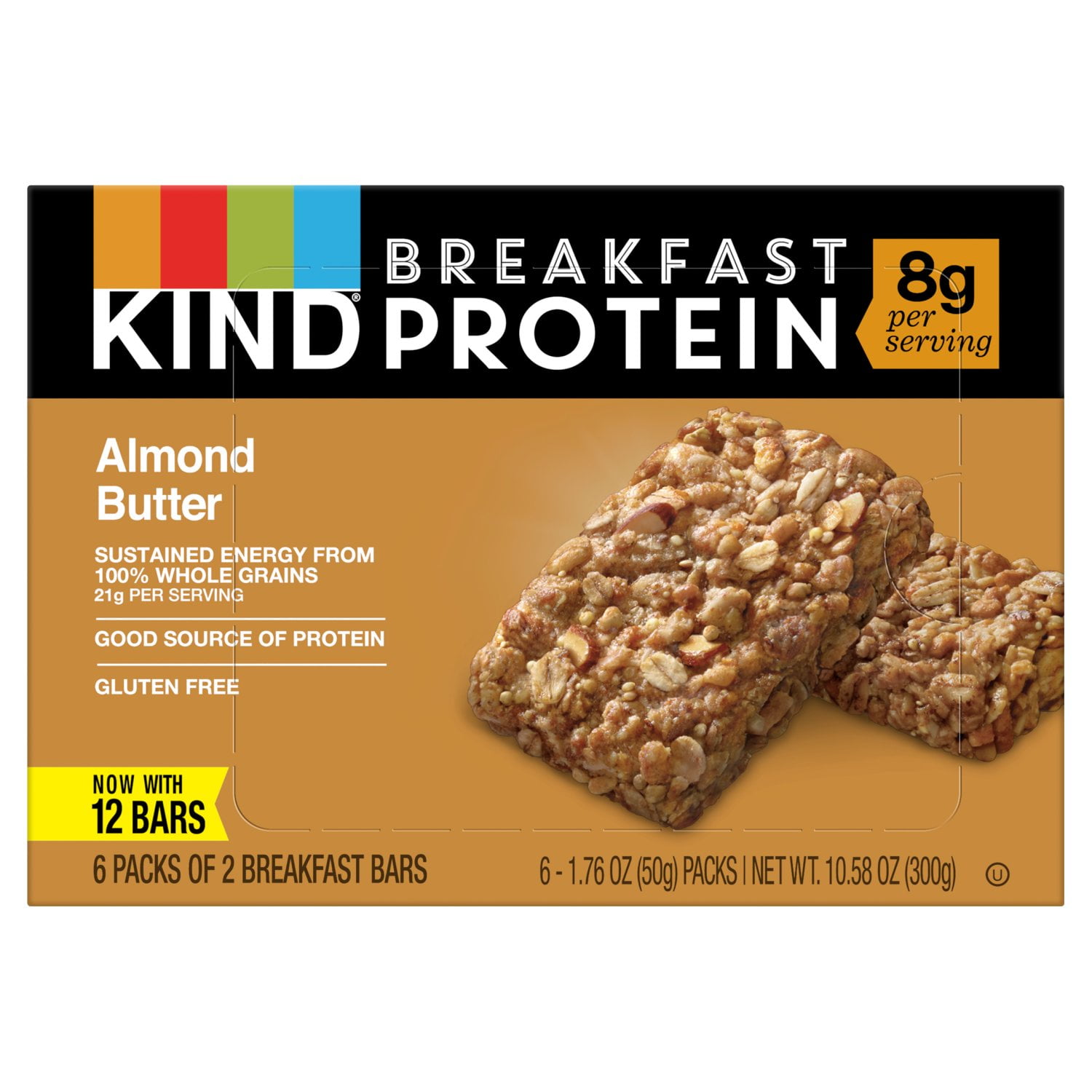 Kind Breakfast Protein Bars Almond Butter 10.56 oz - Walmart.com