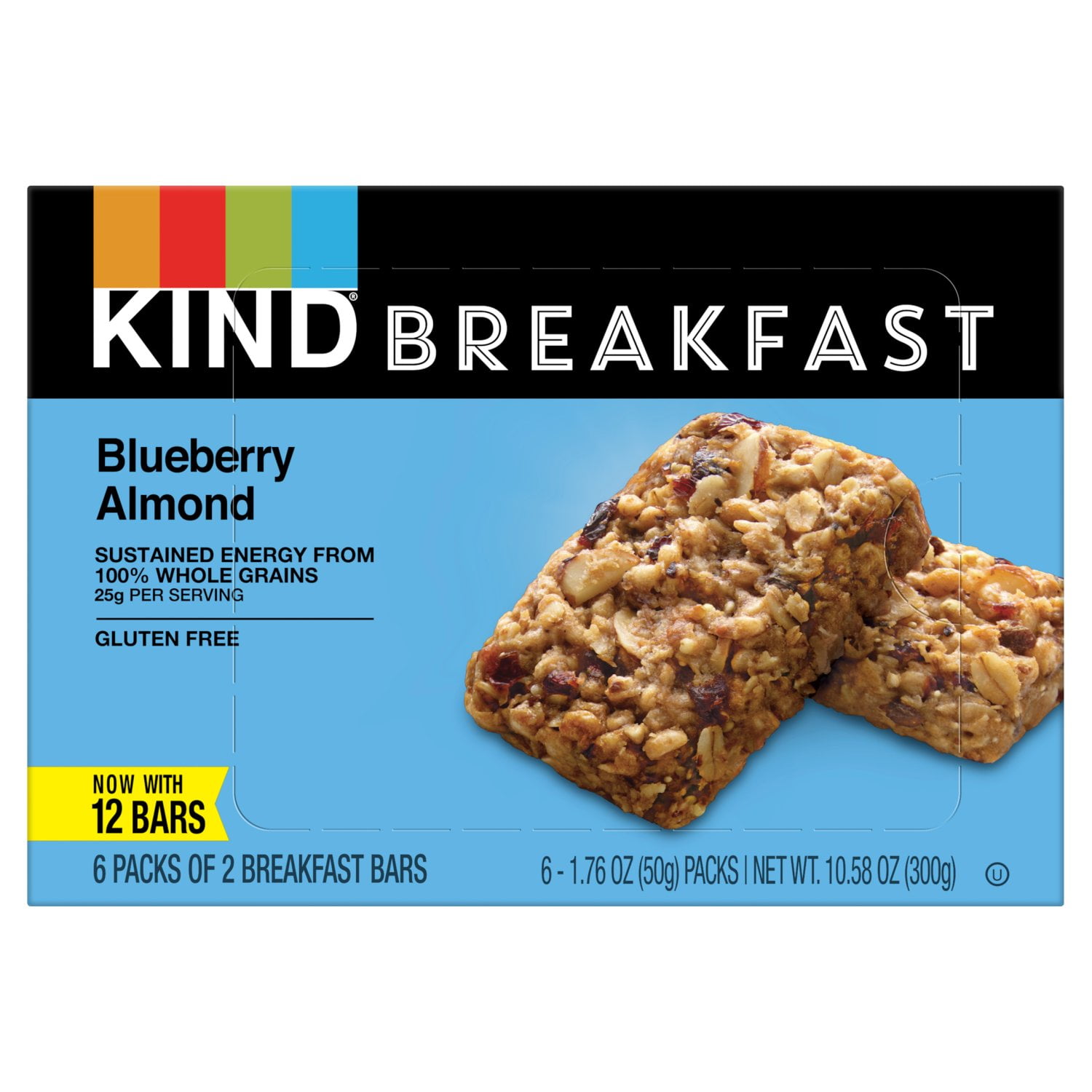 Kind Breakfast Protein Bars Blueberry Almond 10.56 oz - Walmart.com