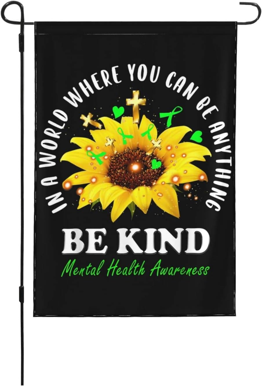 Be Kind Flag Be Kind Sunflower Mental Health Awareness Flag, Be Kind Sunflower Mental Health ...