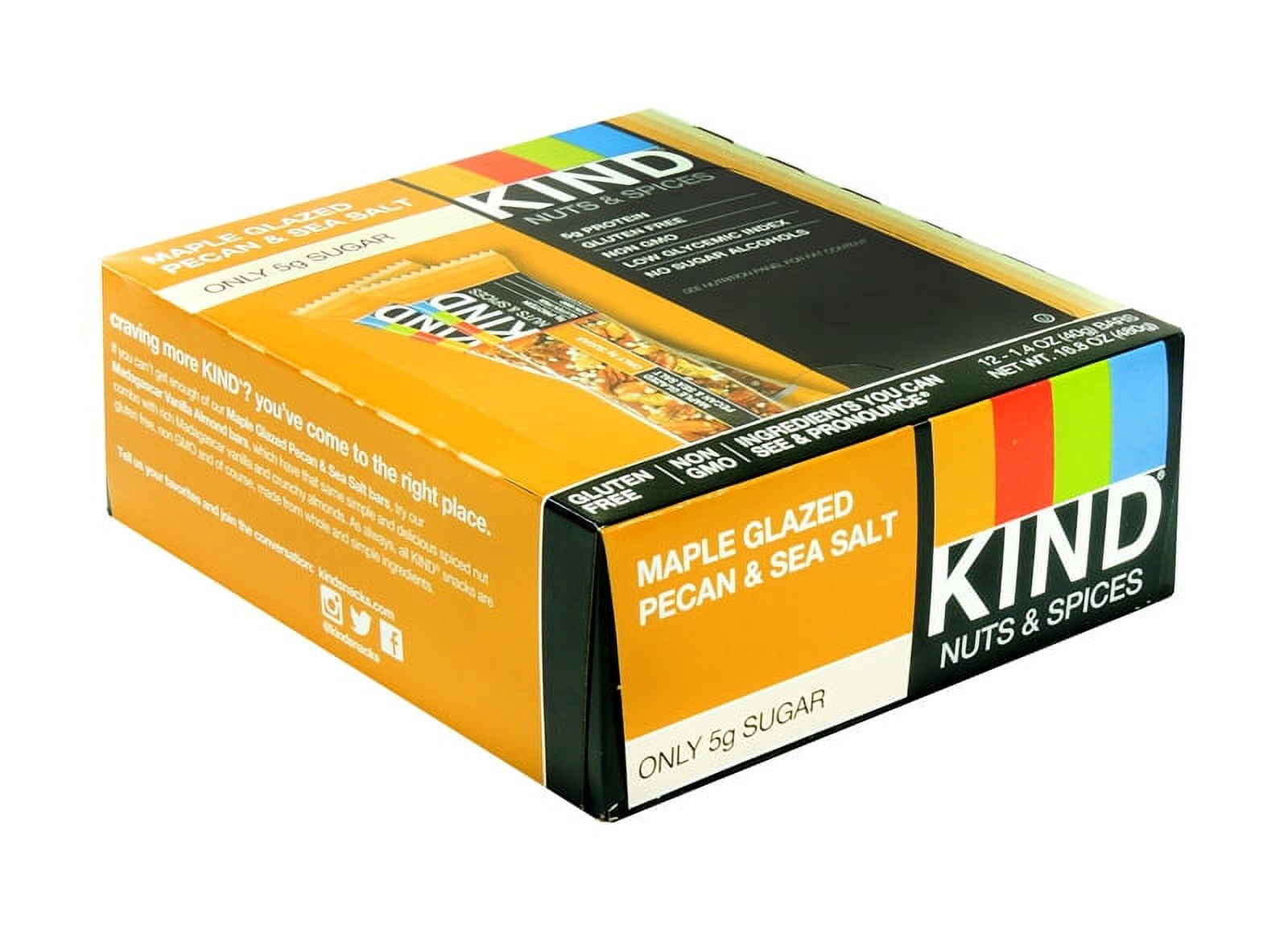 Product Of Kind Fruit & Nut, Maple Pecan & Sea Salt, Count 12 (1.4 oz ...