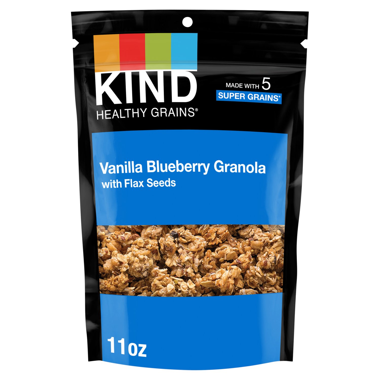 Kind Healthy Grains Clusters Vanilla Blueberry With Flax Seeds 11 oz ...