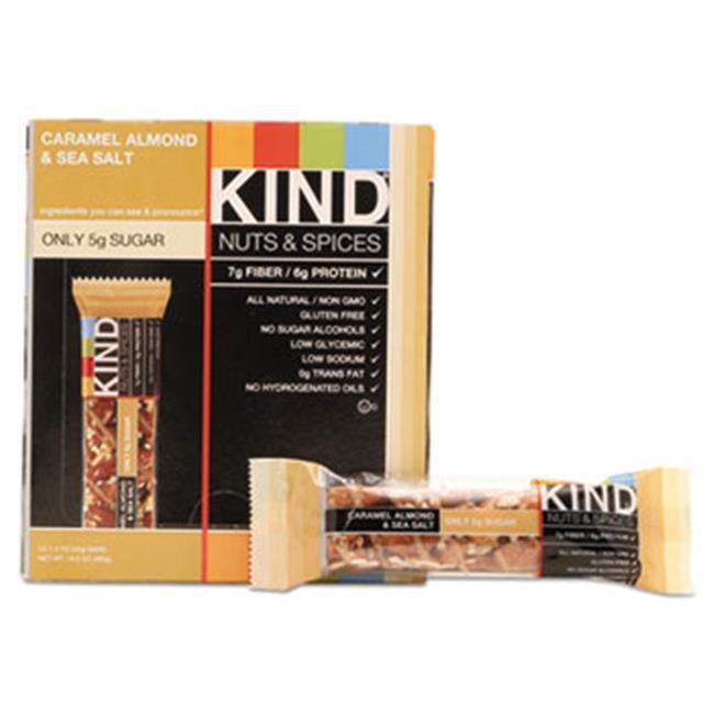 Kind Healthy Snacks KND18533 Nuts & Spices Bar - Caramel Almond, Sea ...