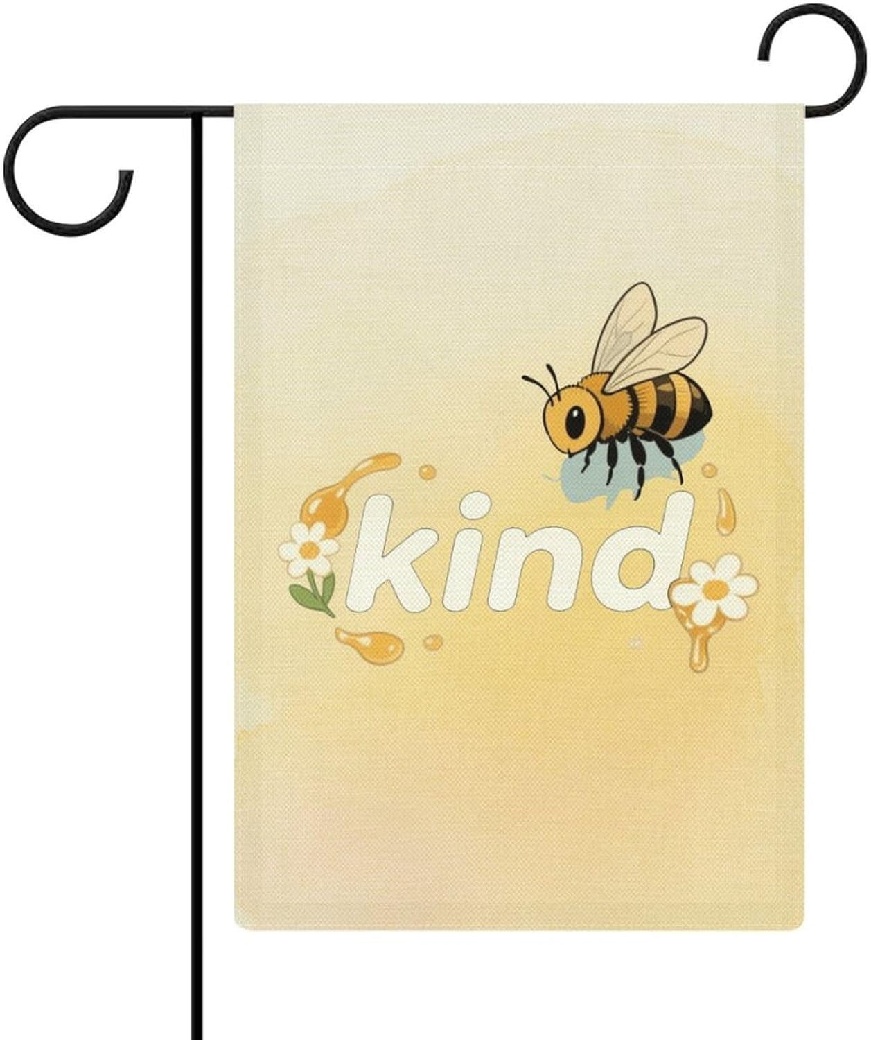 Kind Letter and Bee Garden Flag 12x18 Inch Double Sided Outdoor ...