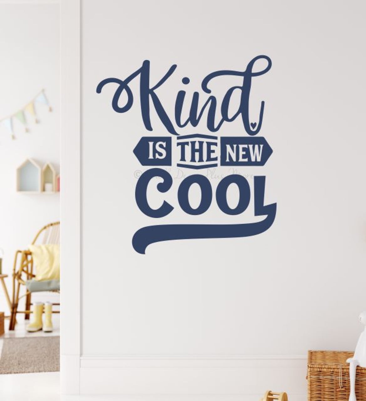 Kind Is The New Cool Wall Decals Quotes Motivational - Quote Decals for ...