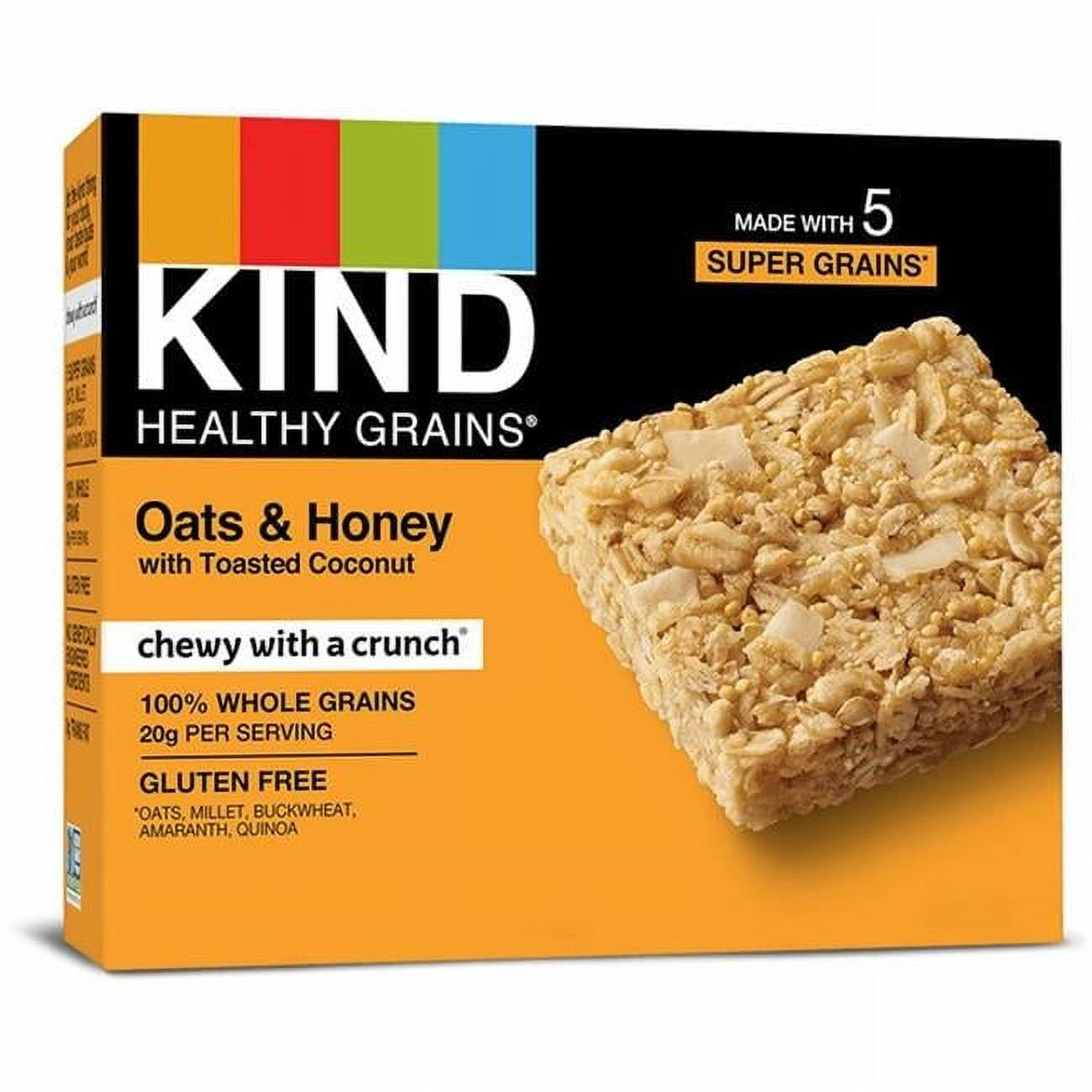 Kind Oats & Honey Healthy Grains Bars - Pack of 15 - Walmart.com