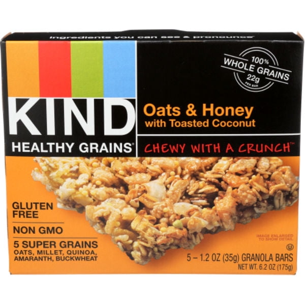 Kind Oats & Honey Toasted Coconut Granola Bars 5 Pack 5 ct Package May ...