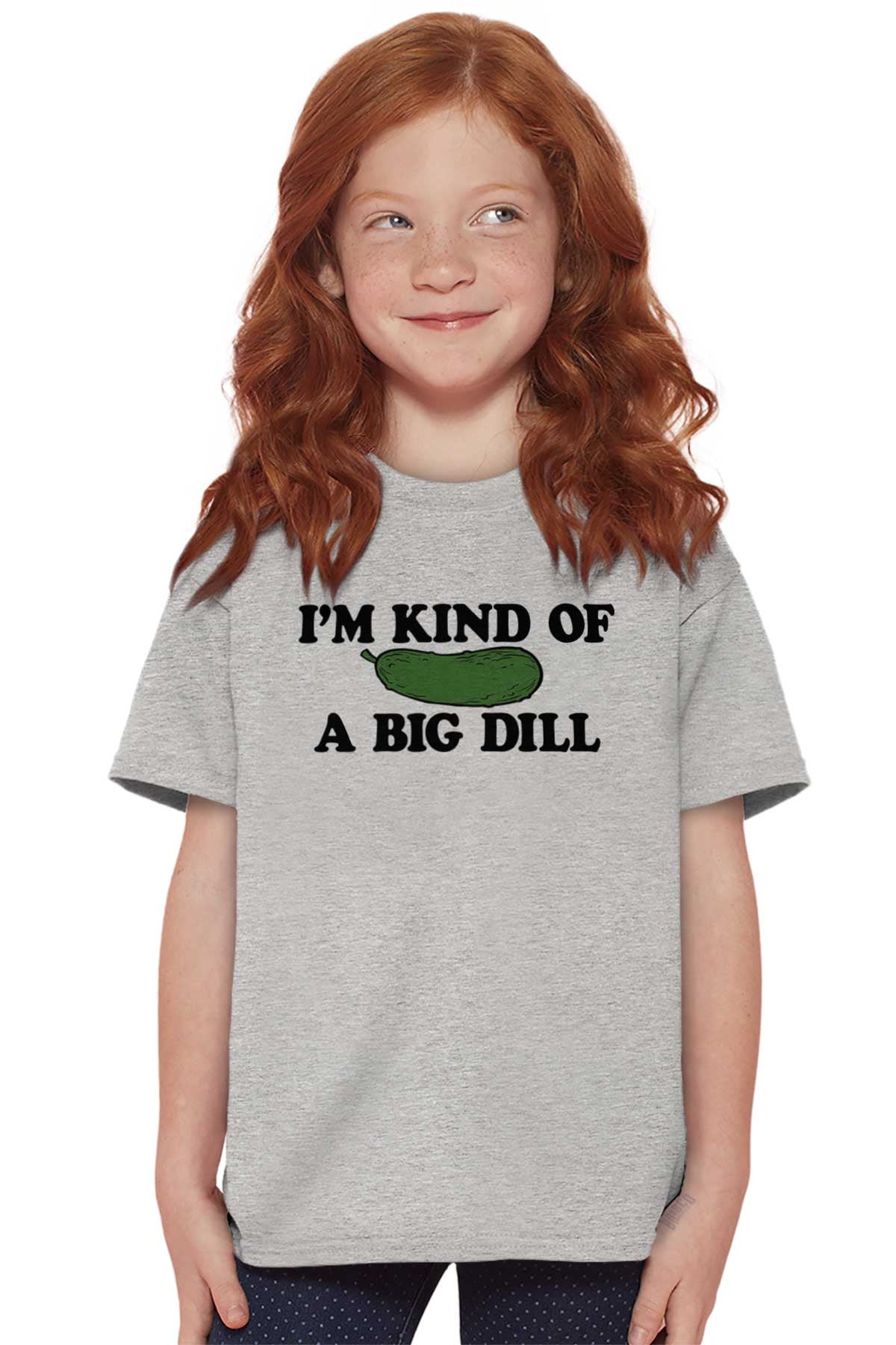 Kind Of Big Dill Food Funny Pickle Crewneck T Shirts Boy Girl Teen ...