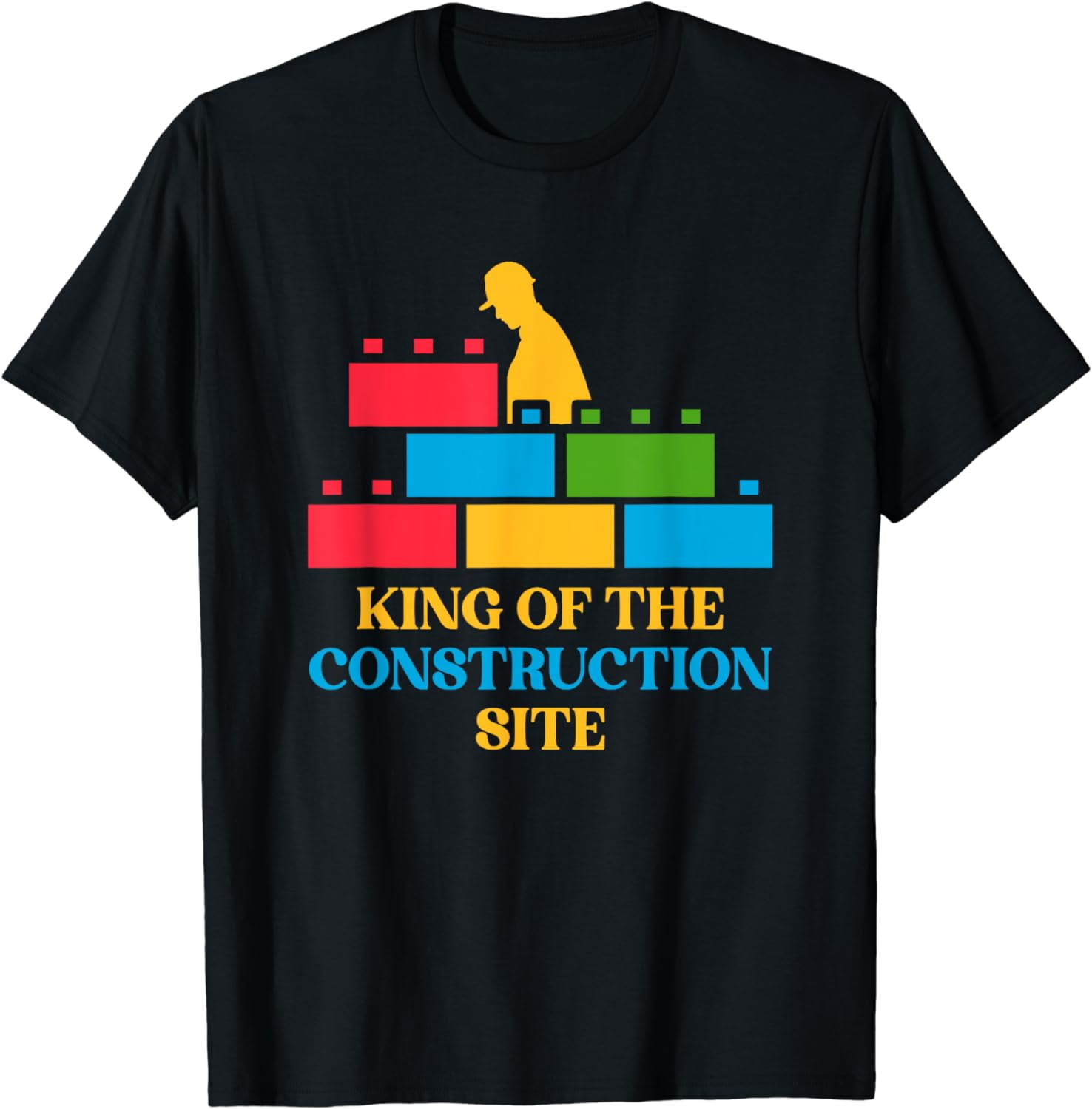 Kind Of Construction Site Master Builder Big Building Blocks T-Shirt ...