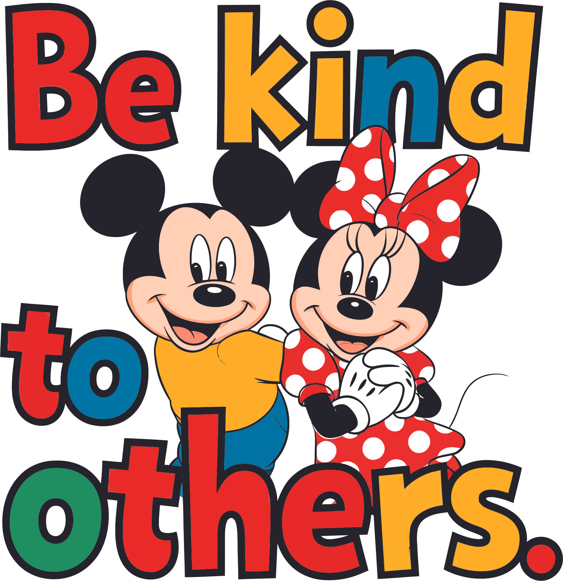 Be Kind To Others Girly Mouse Positive Life Motivation Inspiration ...