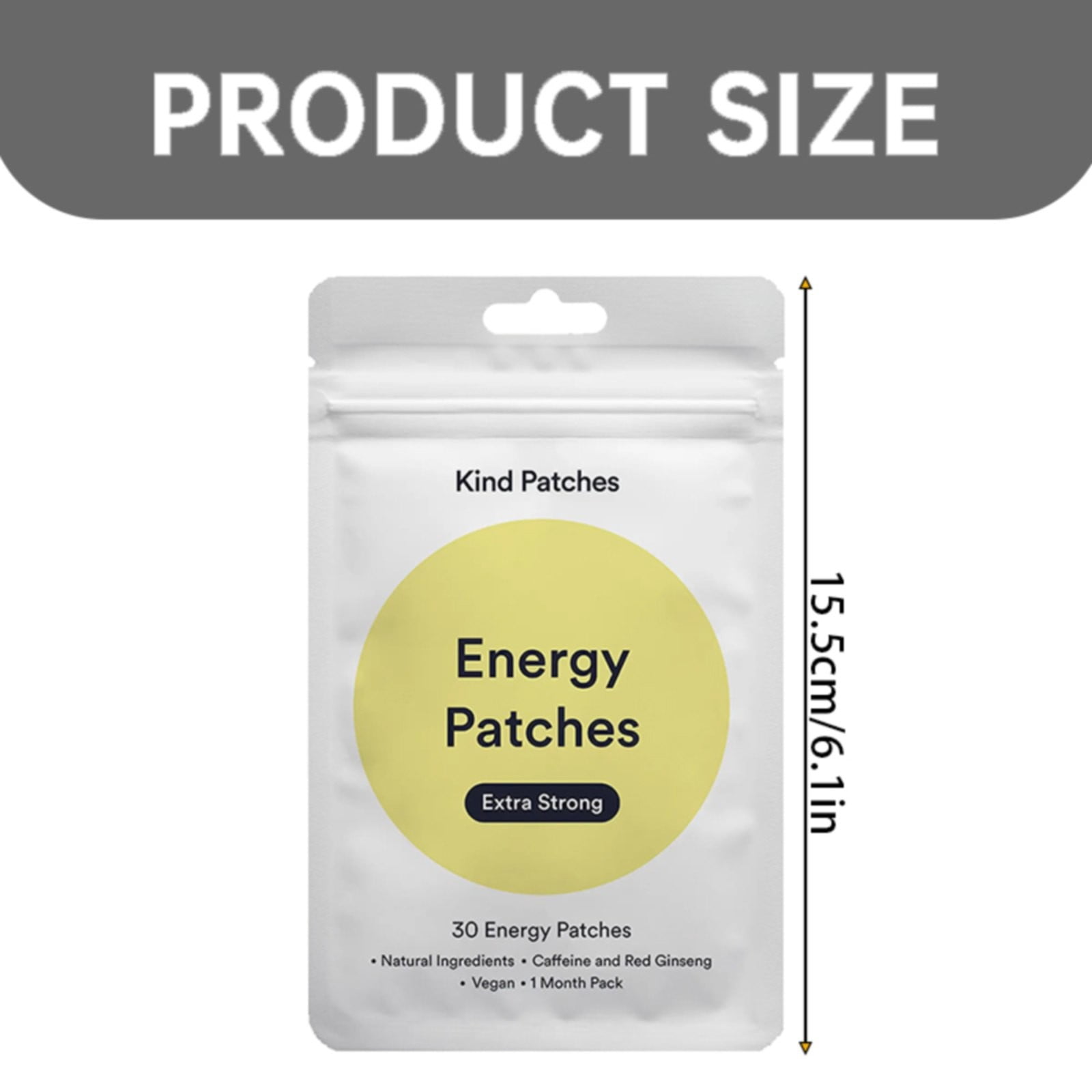 Kind Patches Energy Patch Super Strong Edition - 3 Packs (30 Pieces ...