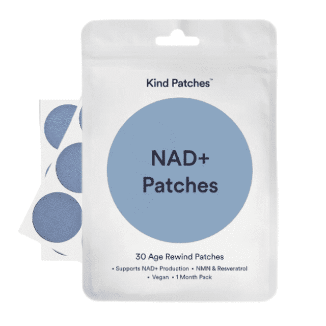 Kind Patches & NAD+ Patches 30 Ct | Skin Support | NMN Resveratrol NAC | Hydrating & Firming | 8 ...