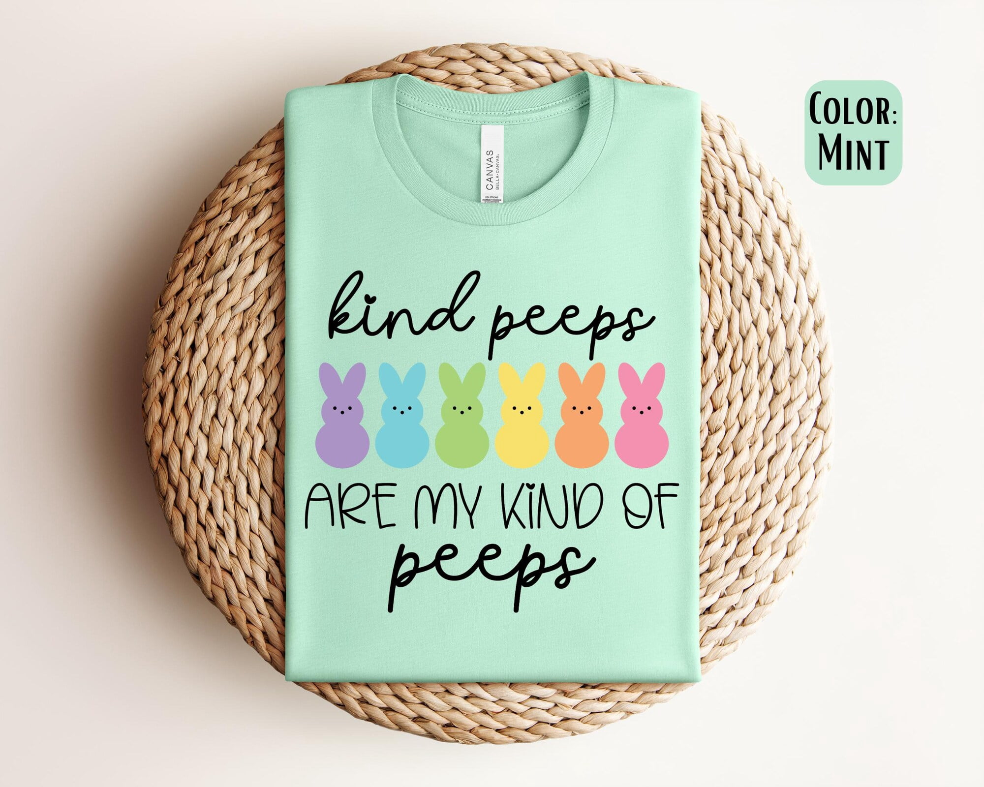Kind Peeps Easter TShirt Bunny Graphic Tee - Walmart.com
