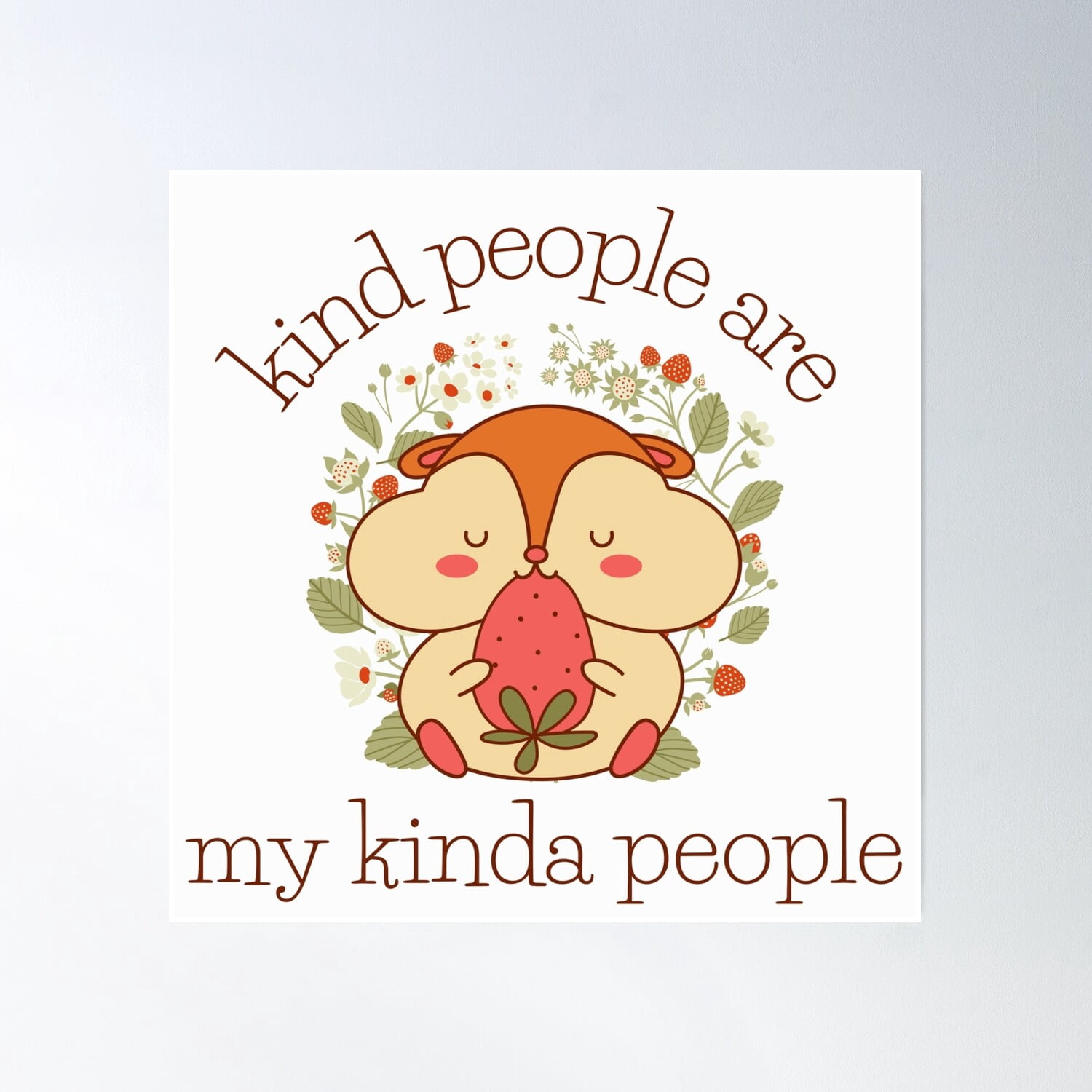 Kind People Are My Kinda People, Cute Lil' Critter Eating Strawberries ...