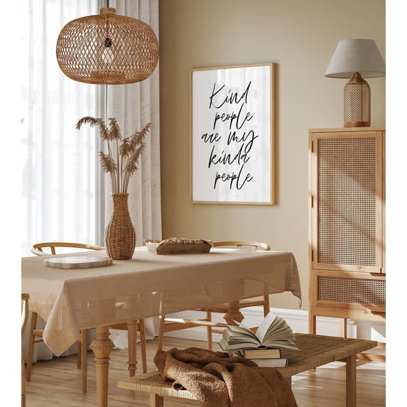 Kind People are my Kinda Poster Be Inspirational quotes wall art Poster ...