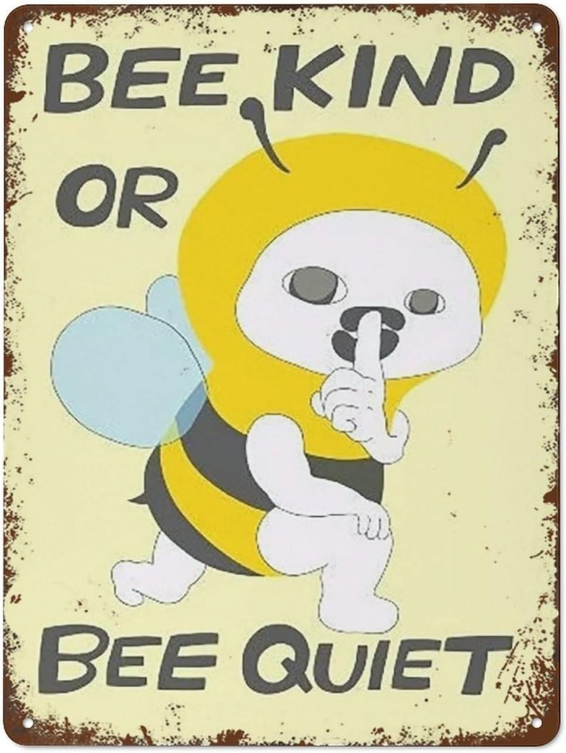 Kind or Quiet Metal Tin Signs-Metal Tin Exquisite Wall Art Decor ...