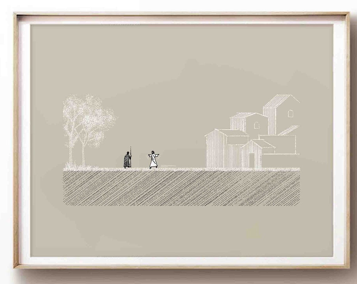 Kind Words Are Like Honey Minimalist Christian Typography Red Print ...