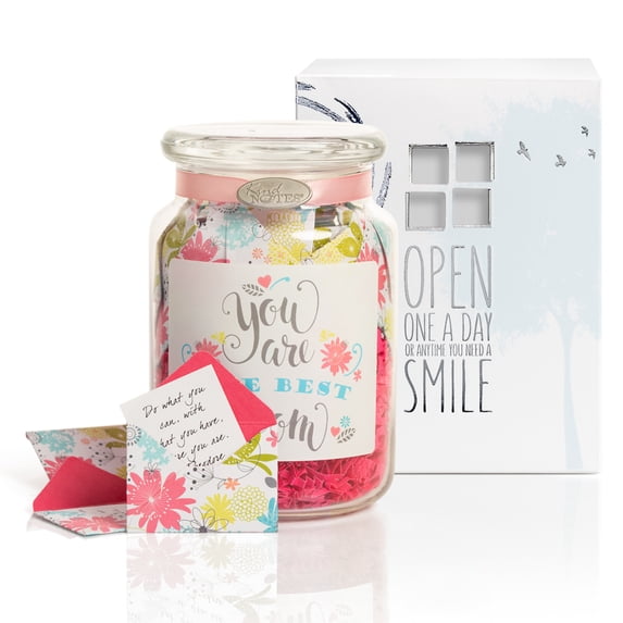 KindNotes Glass Keepsake Gift Jar with BIRTHDAY Messages - Refreshing ...