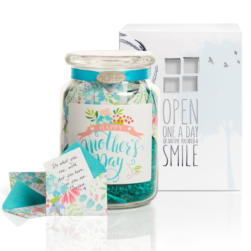 KindNotes Glass Keepsake Gift Jar with INSPIRATIONAL Messages - Fresh ...