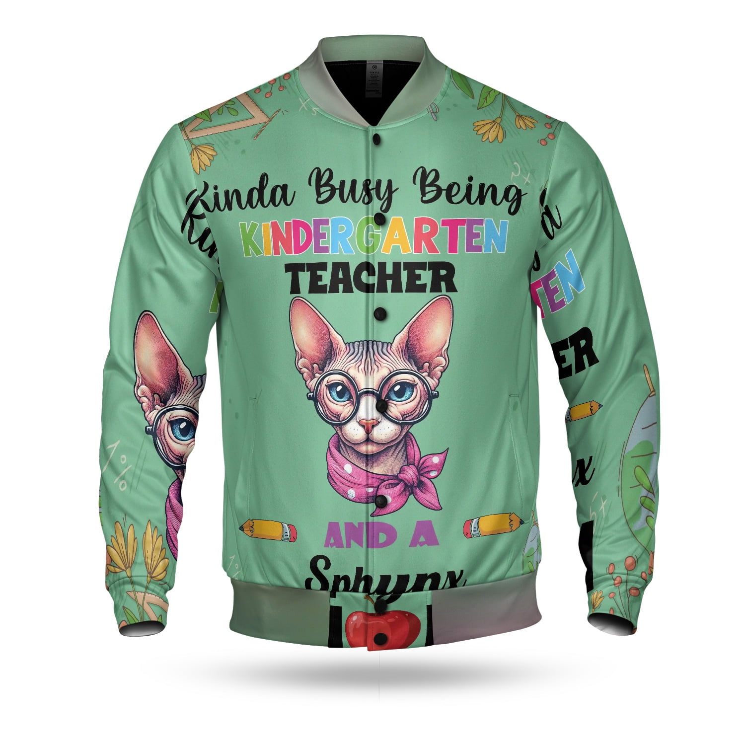 Kinda Busy Being Kindergarten Teacher and Sphynx Mom All Over Print 3D ...