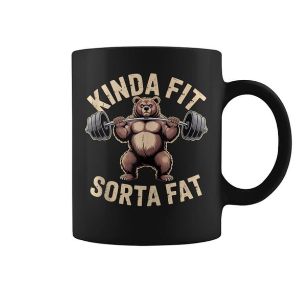 Kinda Fit Sorta Fat Workout Coffee Mug - Walmart.com