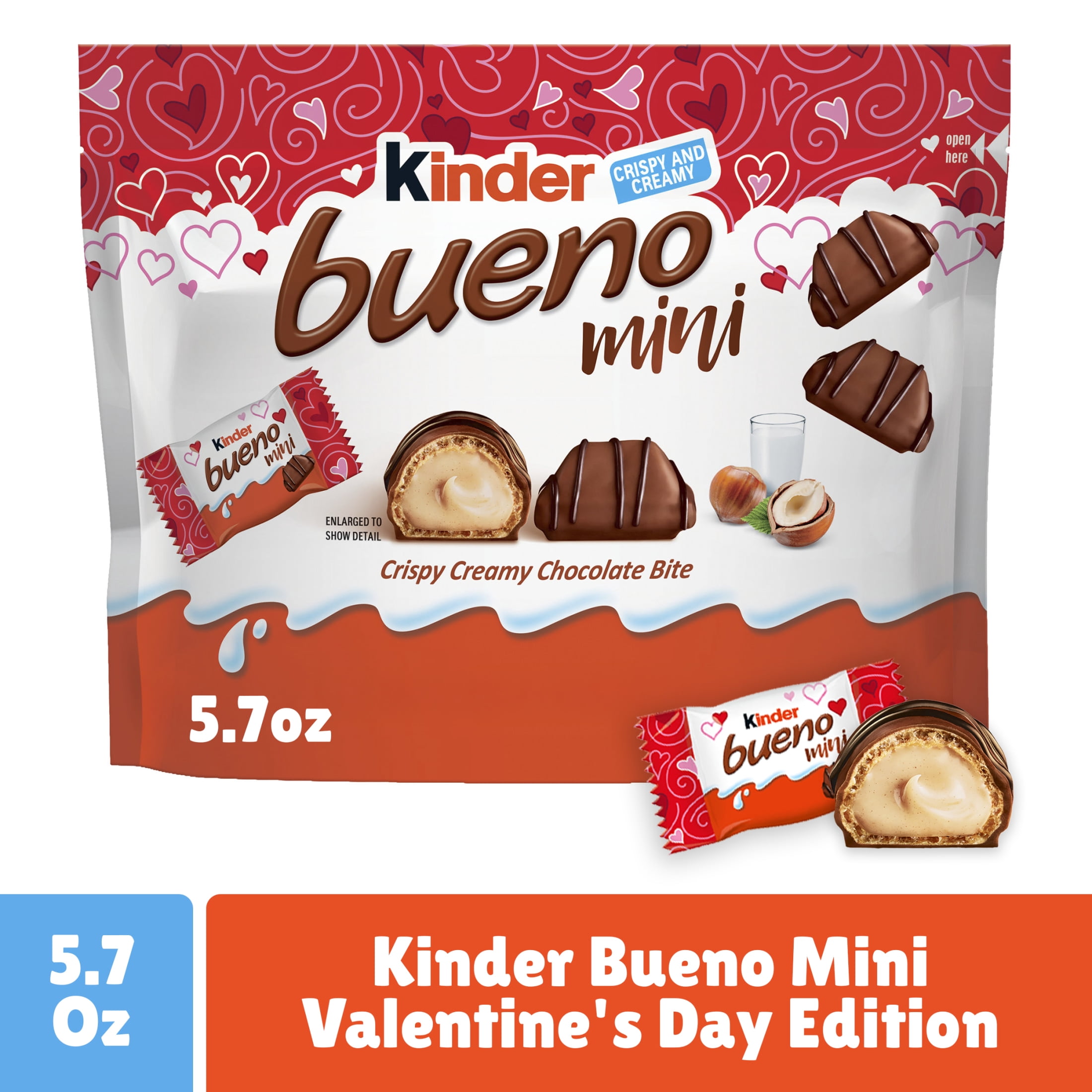 Kinder Bueno Mini, Shareable Milk Chocolate, Hazelnut Cream Bars ...