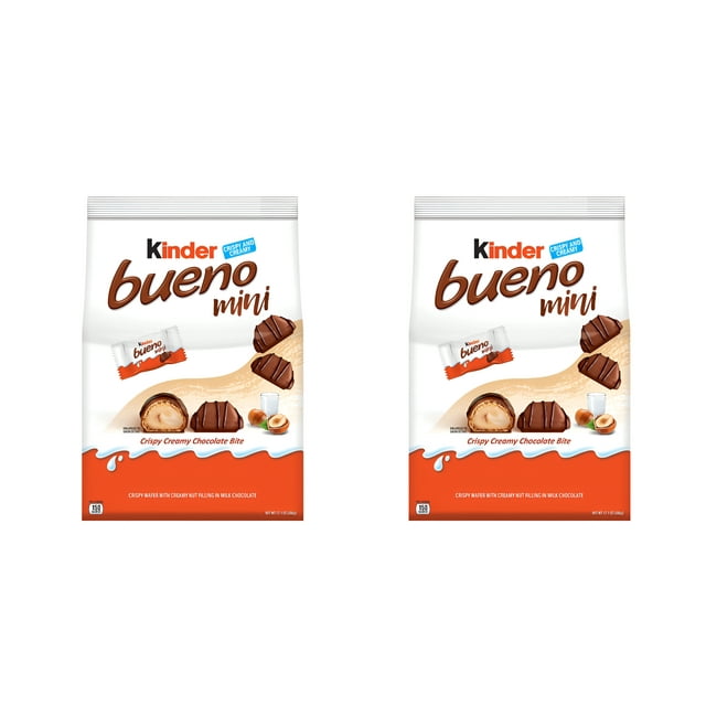 Kinder Bueno Mini Packs: Twice the Chocolate Pleasure (2 Bags ...
