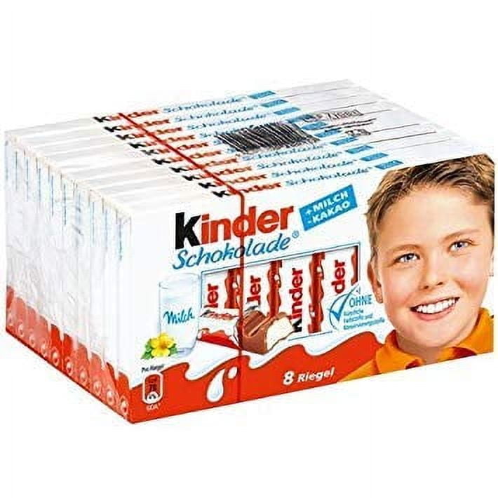 Kinder Chocolate Milk and Cocoa HYZ01 Chocolate 8 Bars Pack, TEN 100g ...